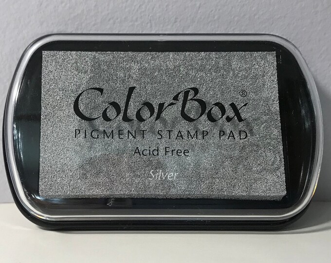 Colorbox Pigment Stamp Pad - Acid Free - Silver - Lightly Used - Etsy