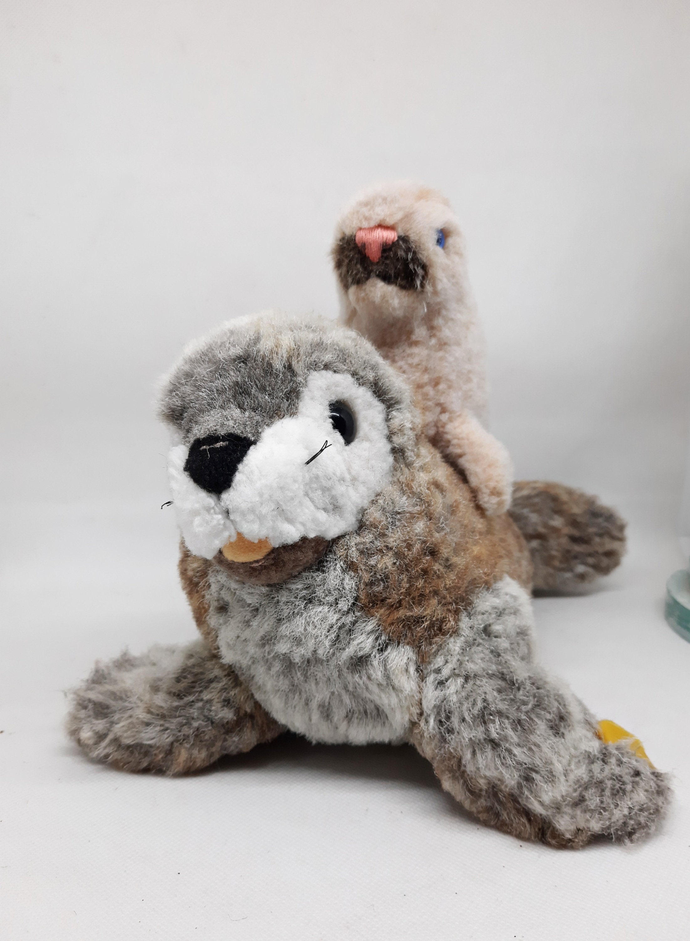 Vintage Steiff Seal Robby & Walrus Wally - Etsy