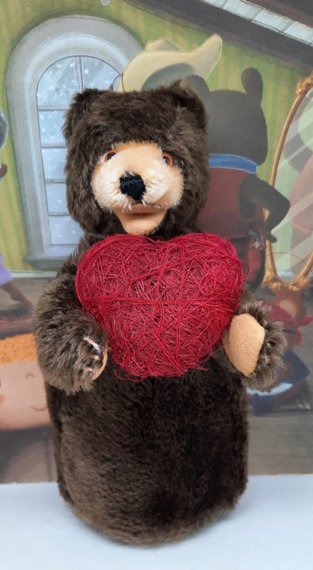 Vintage Steiff Teddy Bear Hand Puppet - Etsy