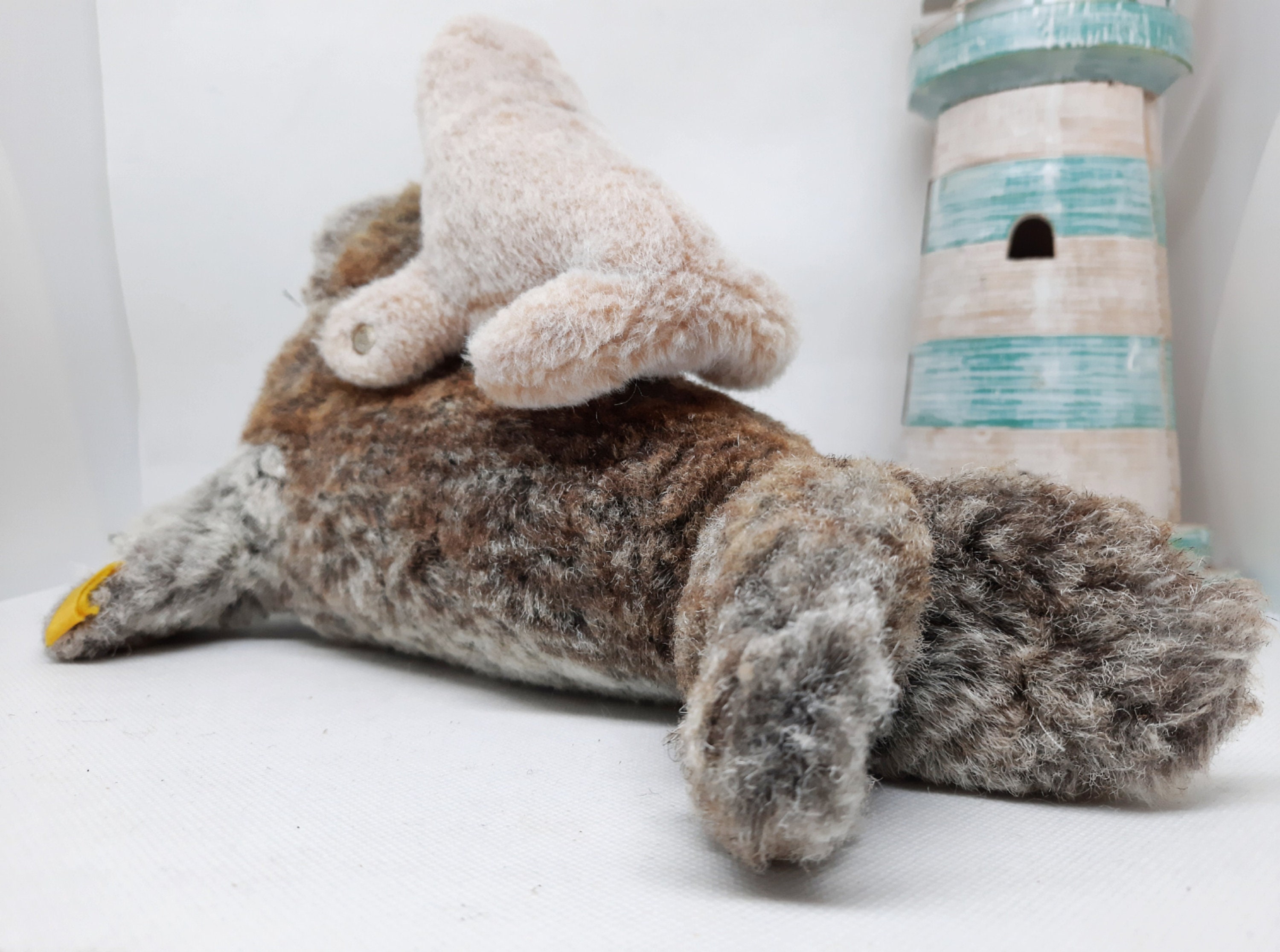 Vintage Steiff Seal Robby & Walrus Wally - Etsy