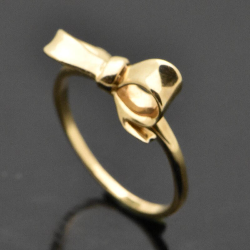 Gold Bow Ring - Etsy