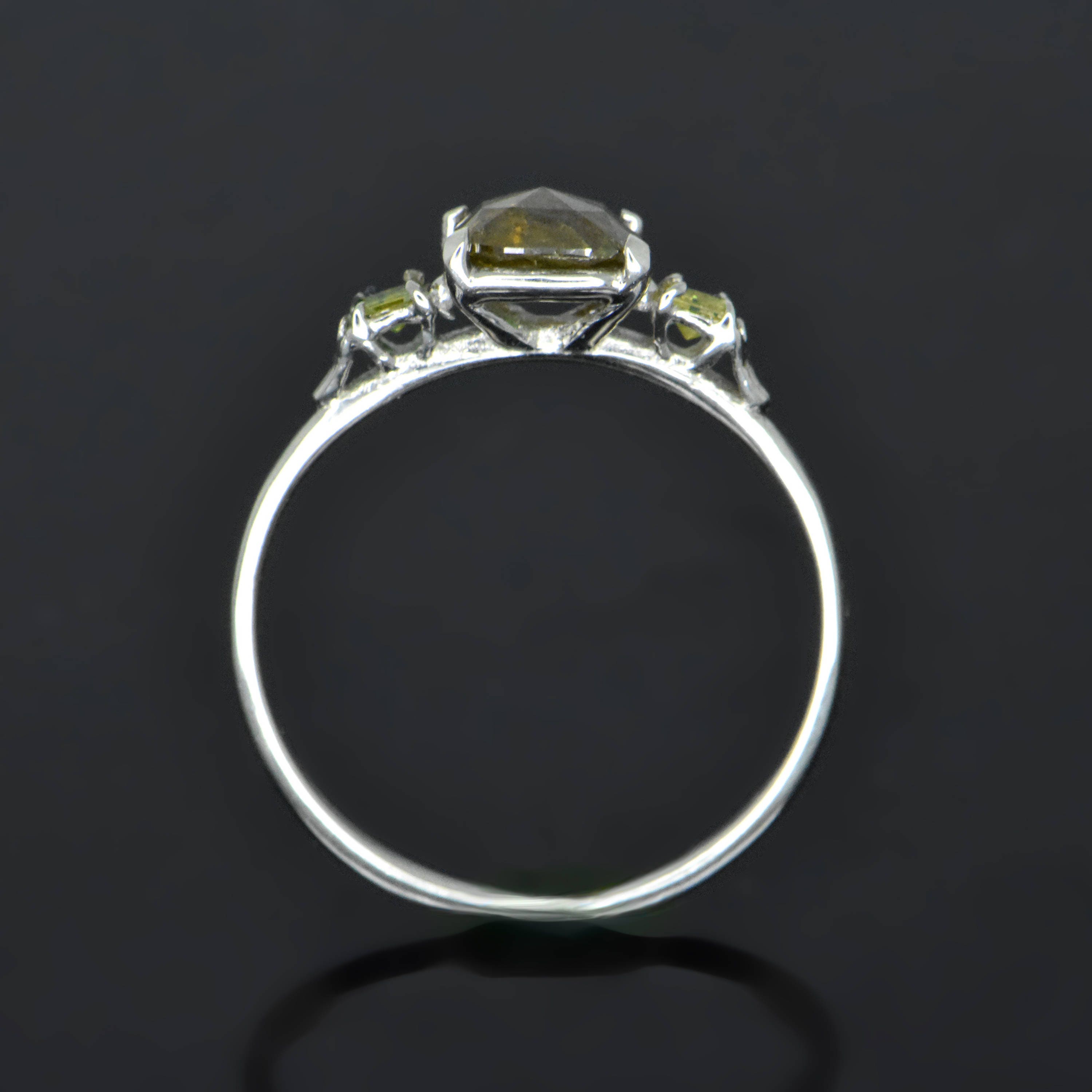Rose Cut Yellow Diamond Ring - Etsy