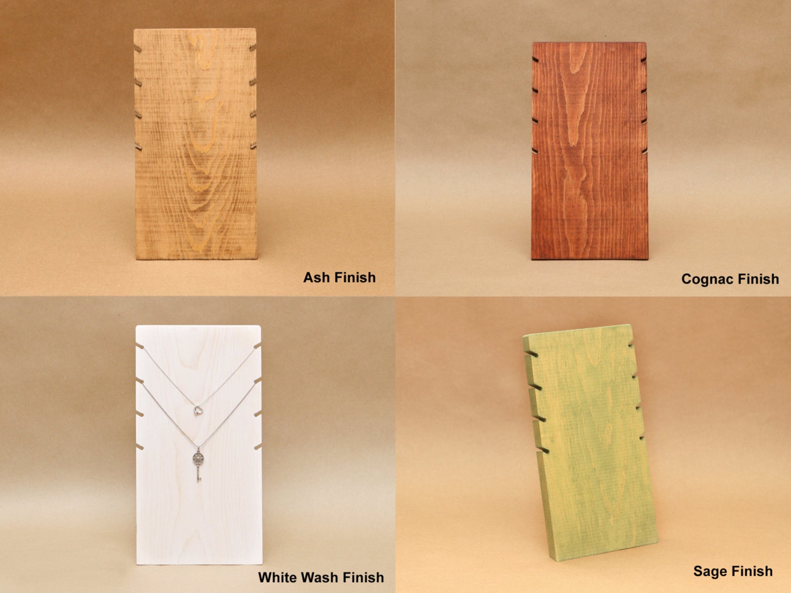 4 Necklace Wooden Necklace Display Board / Necklace Holder / - Etsy