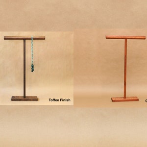 24 Inch Collapsible Solid Wood T-bar Bracelet Necklace Display / Scarf ...