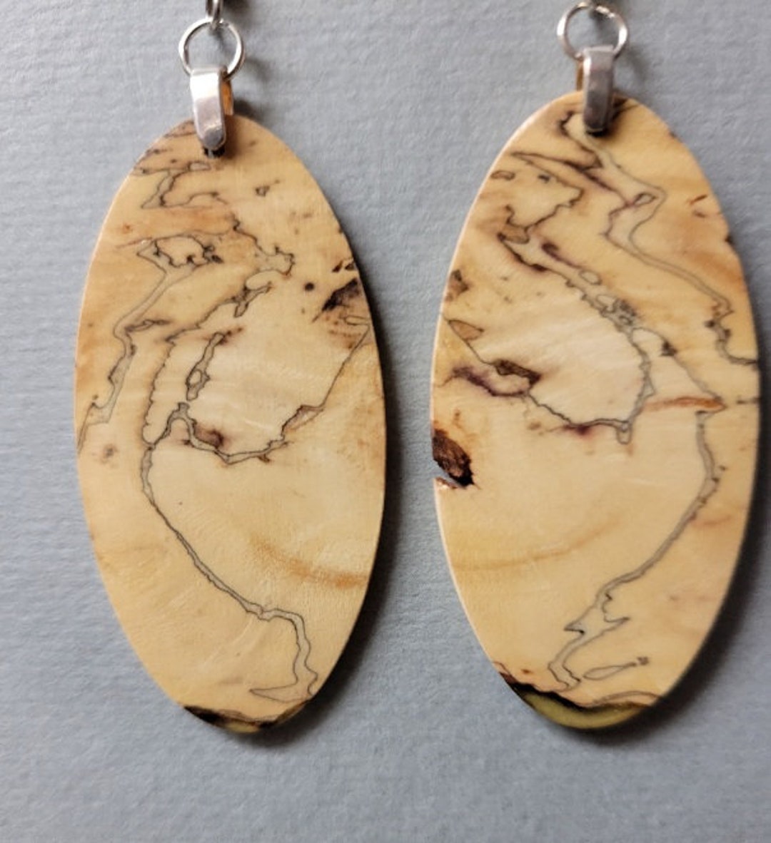 Exotic Wood Earrings, Apple Wood Lightweight Drop Earrings ...