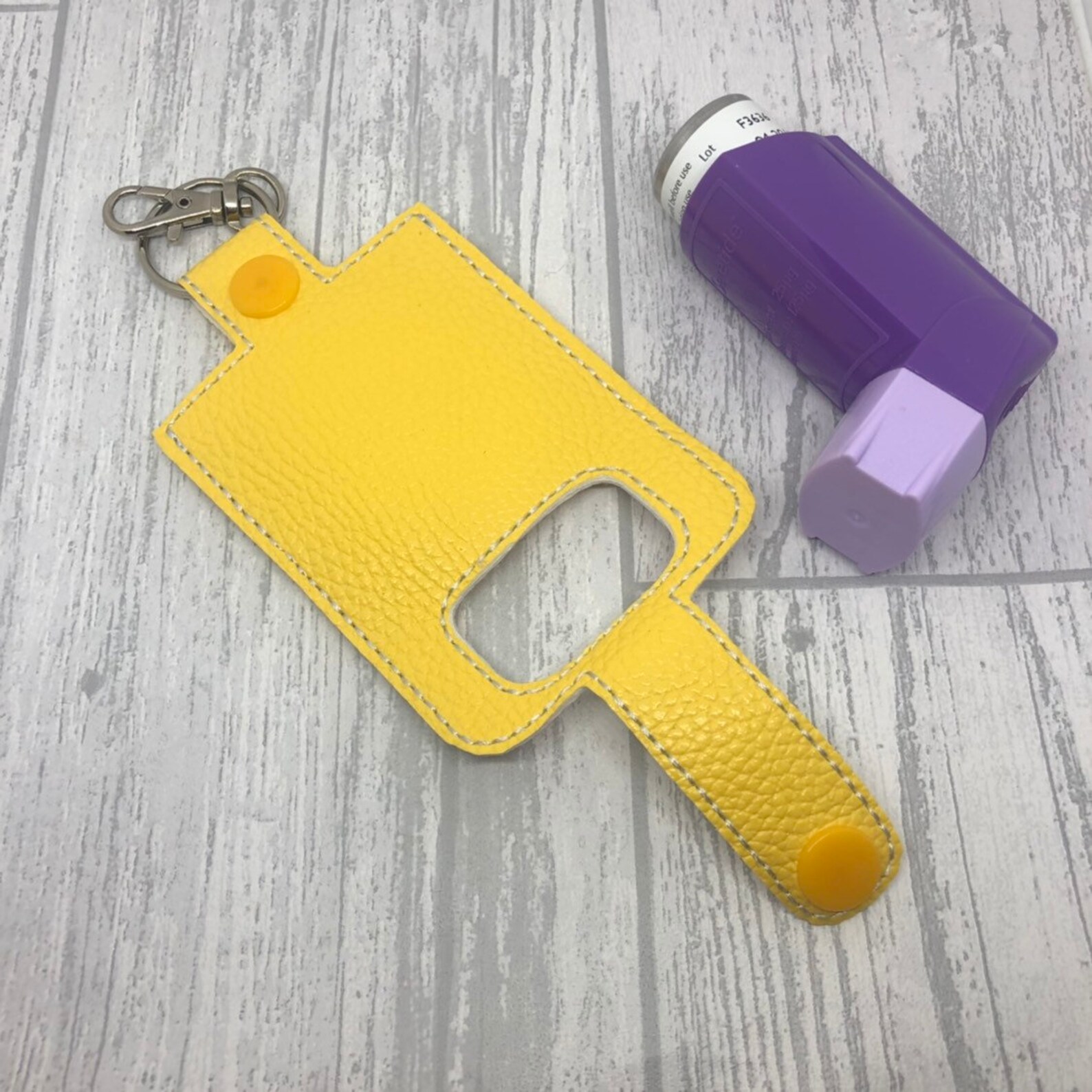 Yellow Inhaler Holder Cover Inhaler Keyring | Etsy