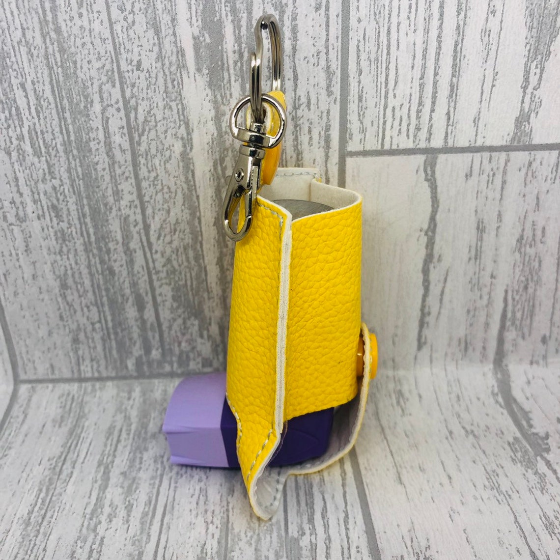 Yellow Inhaler Holder Cover Inhaler Keyring - Etsy