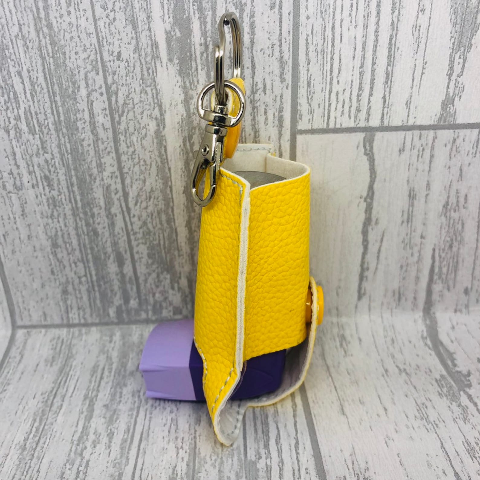 Yellow Inhaler Holder Cover Inhaler Keyring | Etsy