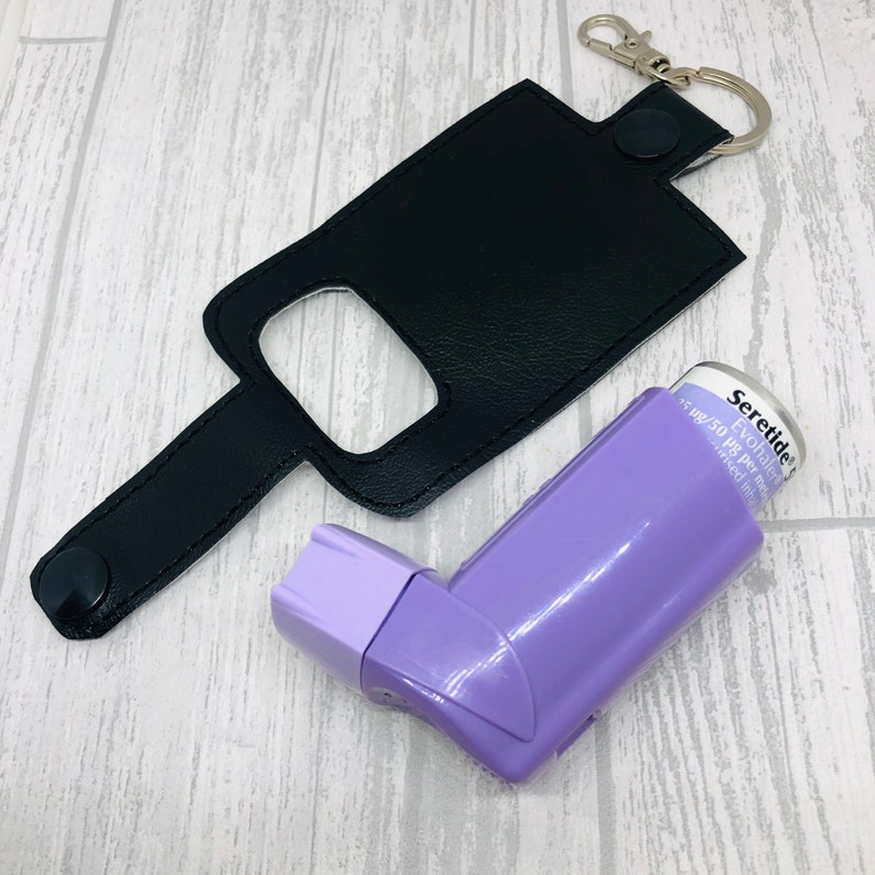 Black Inhaler Holder Cover Inhaler Keyring - Etsy