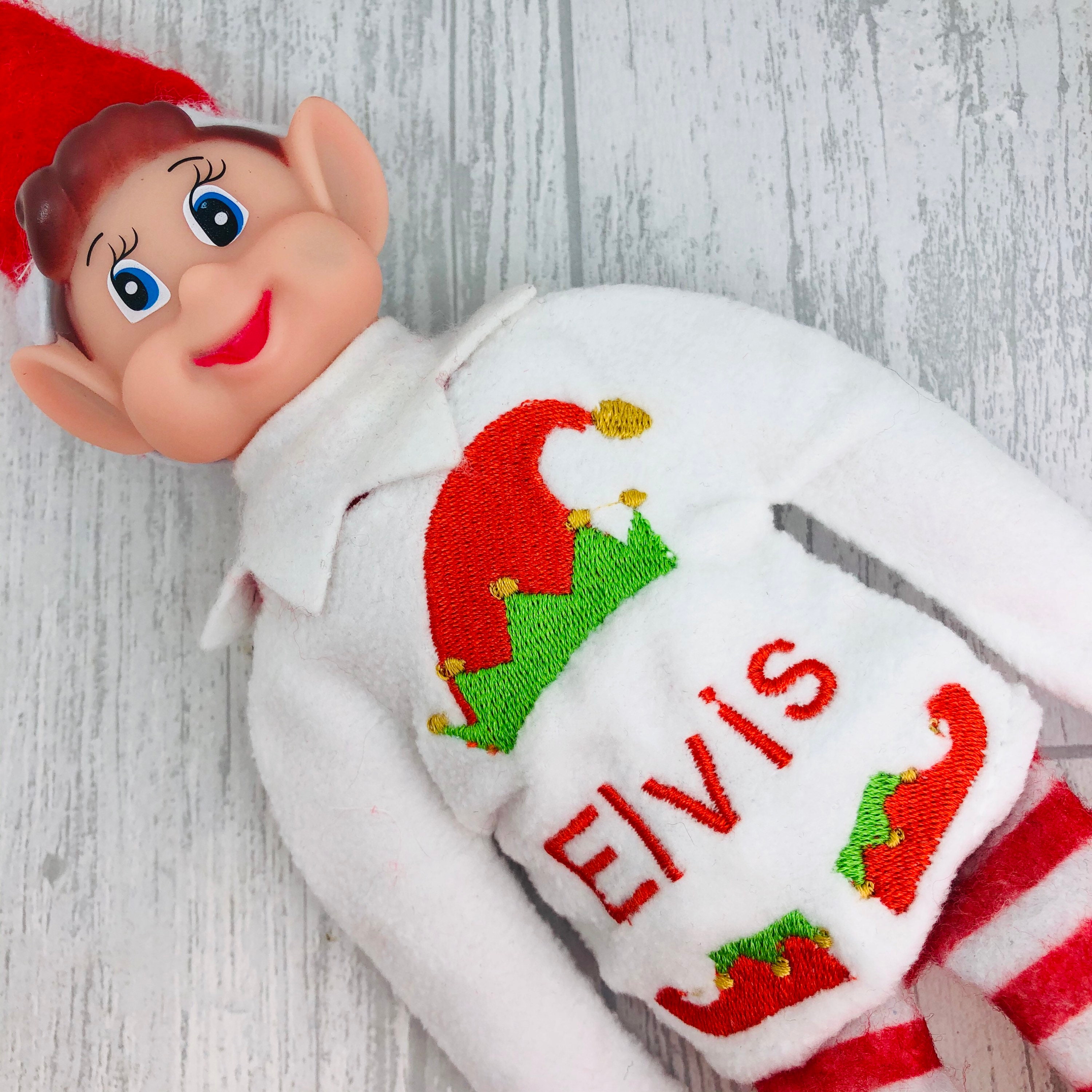 Personalised Elf Jumper Any Text Elf Sweater Elf Clothes Christmas Elf ...
