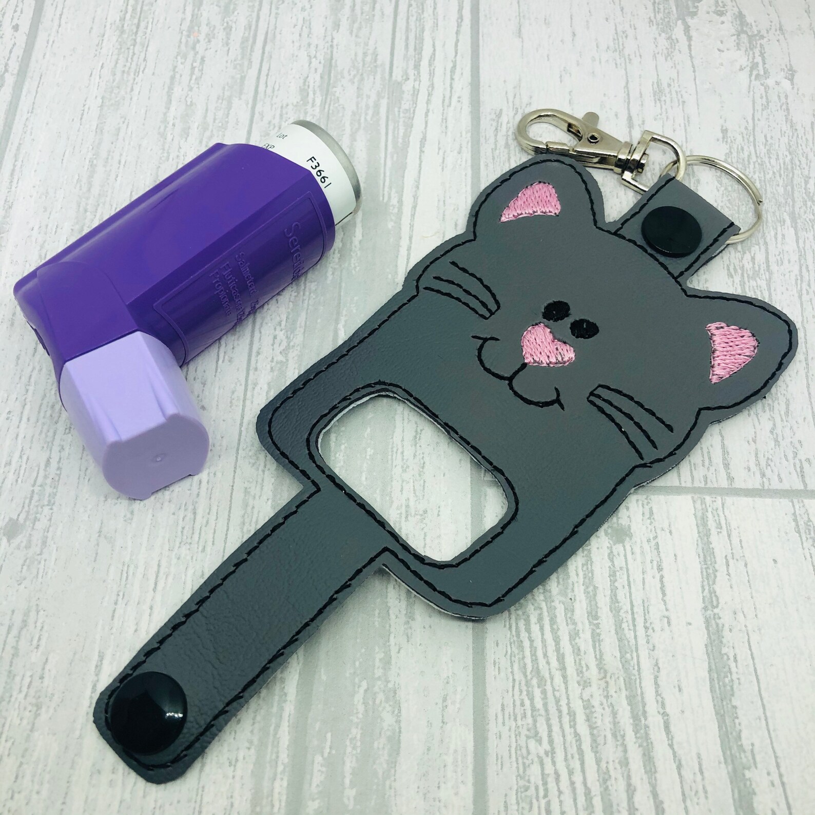 Cat Themed Inhaler Holder Cover Inhaler Keyring - Etsy UK