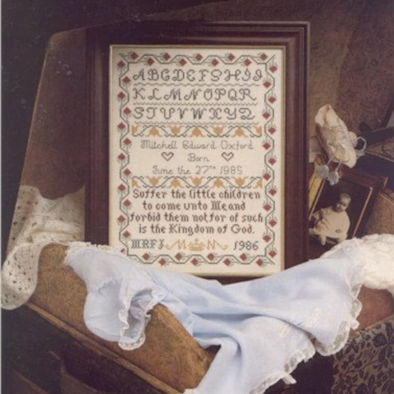 Birth Sampler - Etsy
