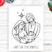 Christmas Coloring Pages, Printable Christmas Coloring Page, Joy to the ...