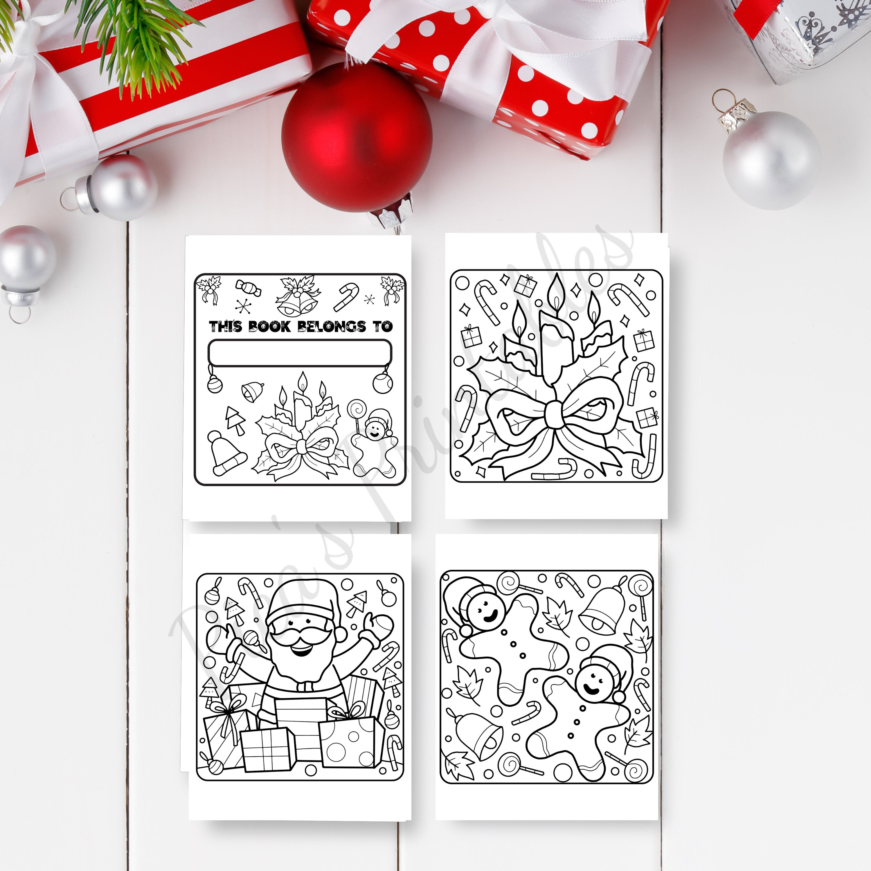 Christmas Coloring Pages, Printable Christmas Coloring Page, Christmas ...