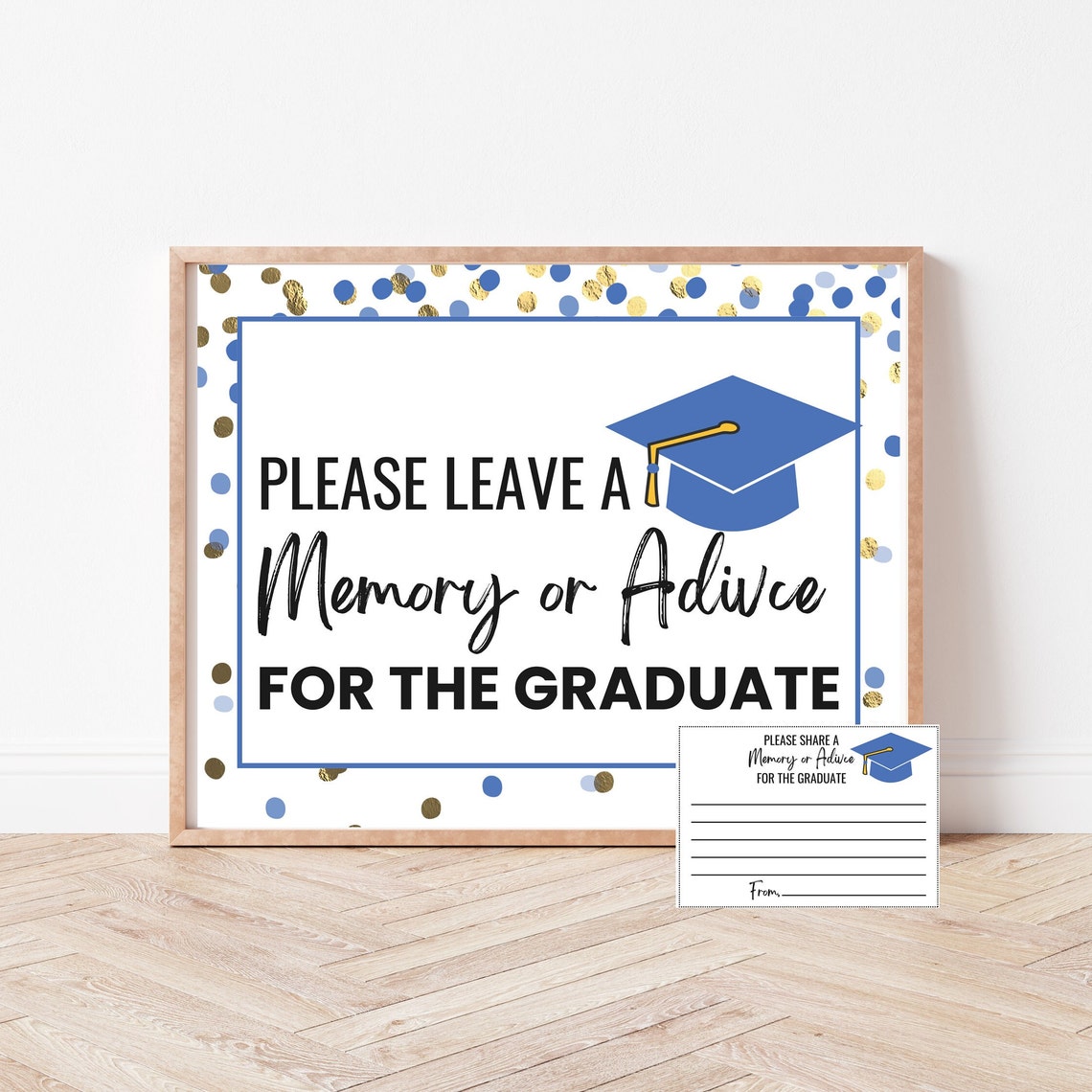 Printable Advice for the Graduate Sign and Cards, High School ...