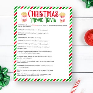 Christmas Movie Trivia, Christmas Party Games, Holiday Party Games ...