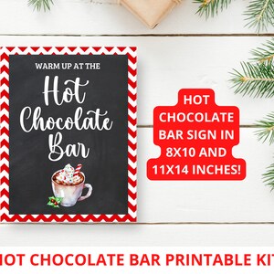 Hot Chocolate Bar Printable Kit, Hot Cocoa Bar Printable Kit, Hot ...