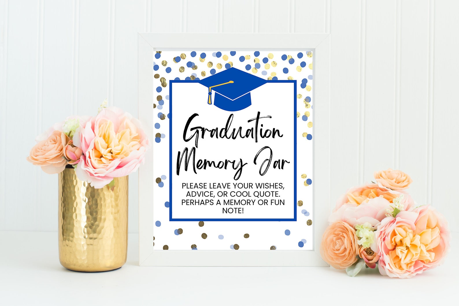 Printable Graduation Memory Jar Sign, Memory Jar, Graduation Memory ...