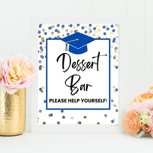 Graduation Dessert Table Sign, Printable Graduation Treat Table Sign ...