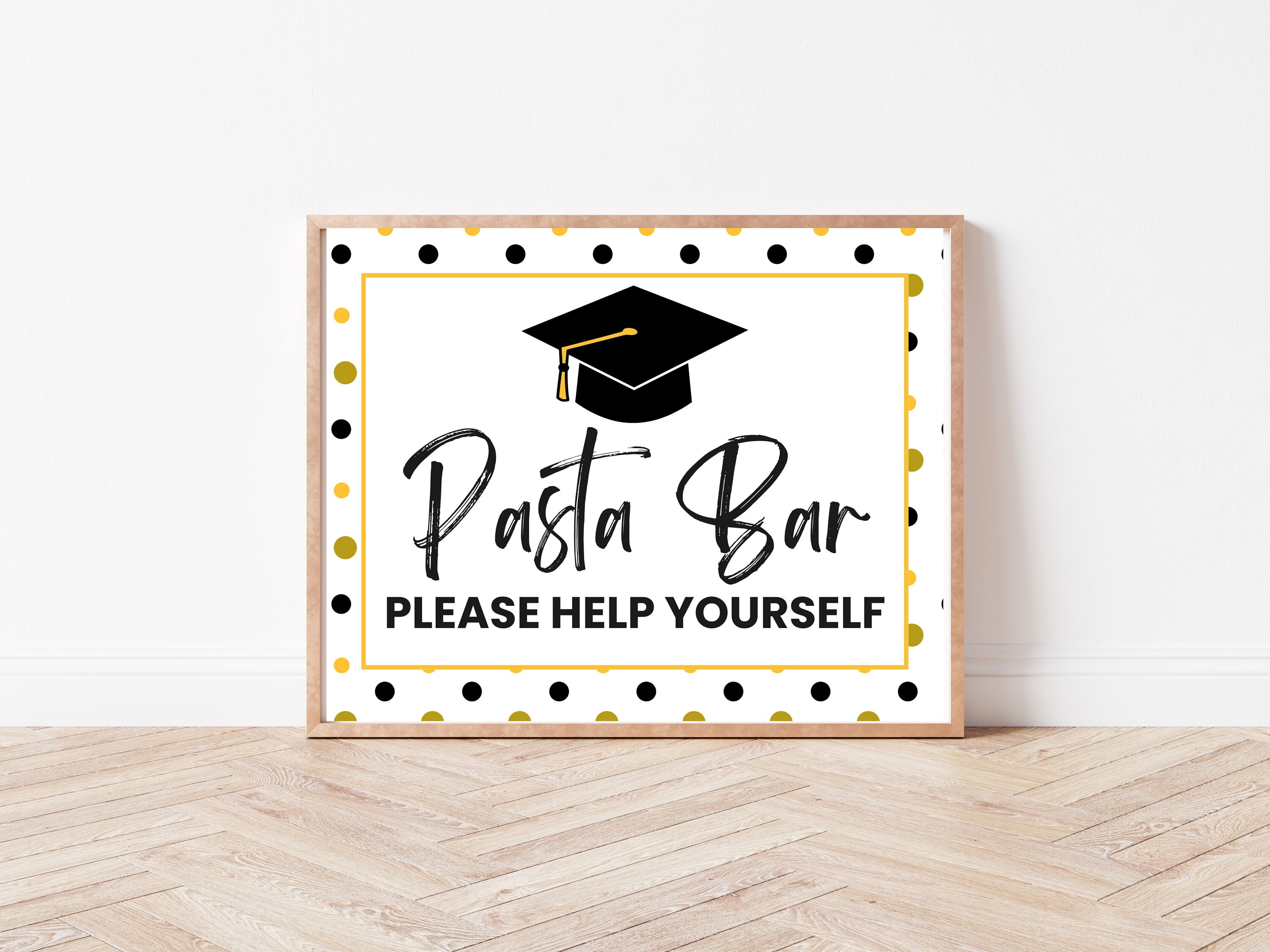 Graduation Party Pasta Bar Sign, Open House Sign, Graduation Party ...