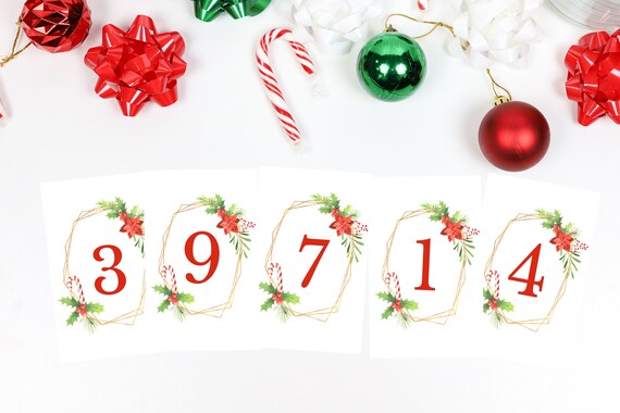 Printable Advent Calendar, Christmas Countdown, Bible Verse, Scripture ...