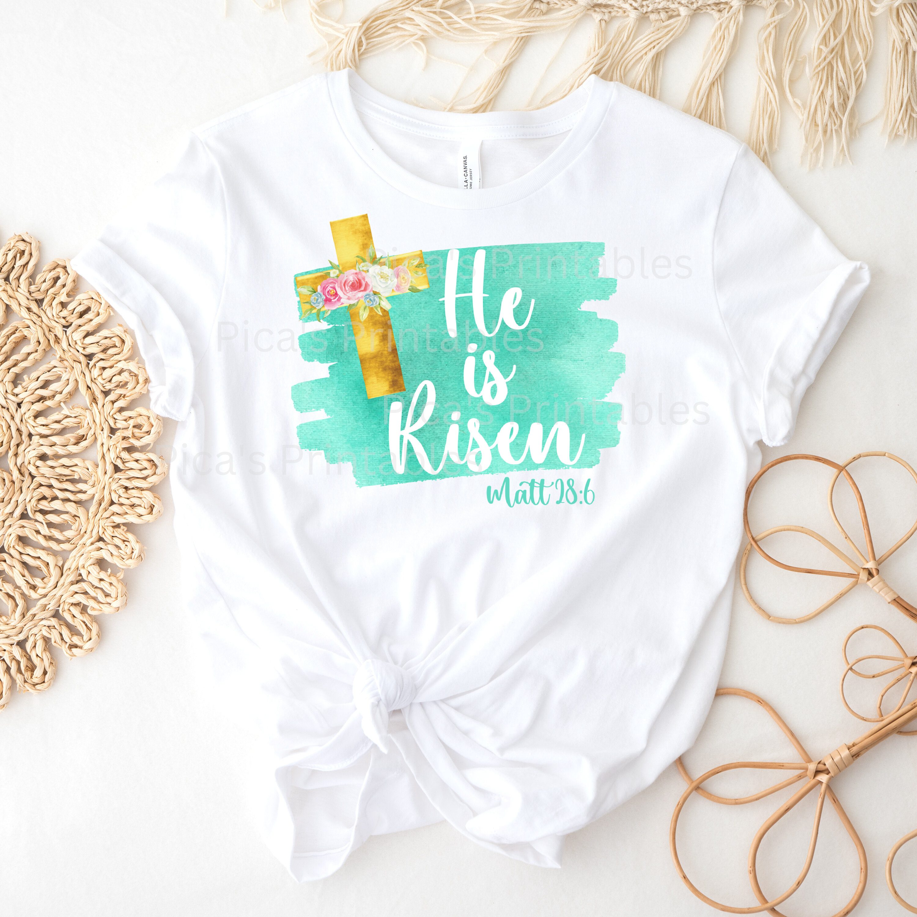 He is Risen PNG, He is Risen Sublimation, Bible Verse PNG, Christian ...