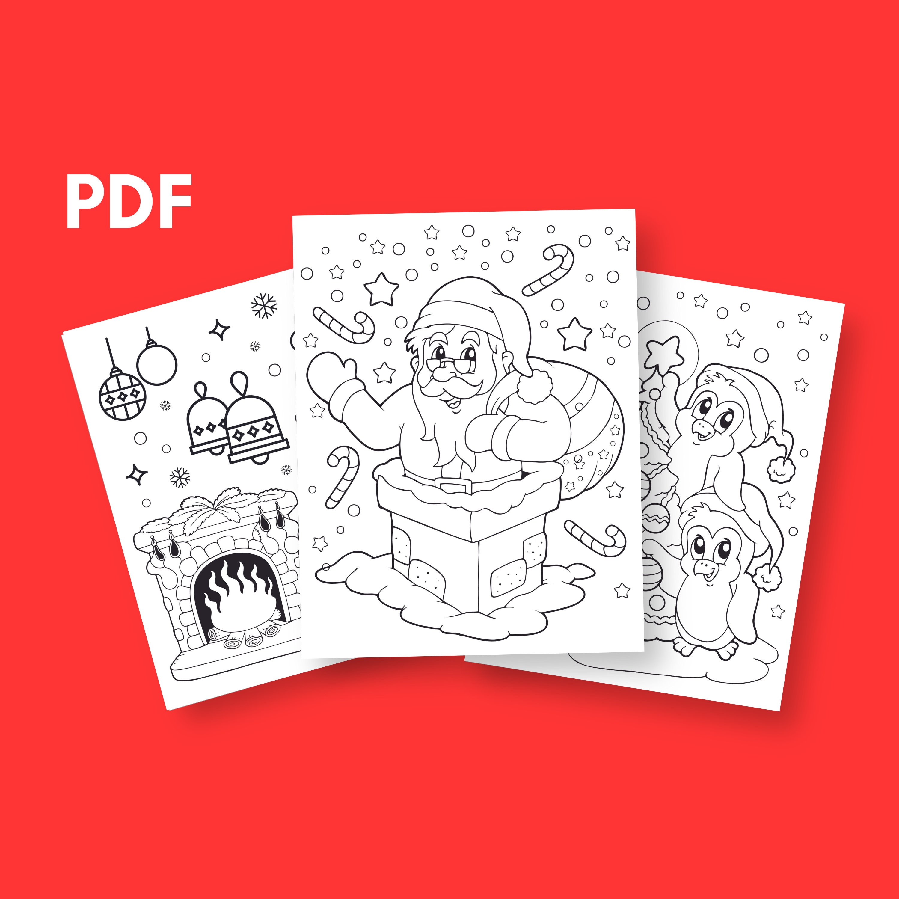 Christmas Coloring Pages, Printable Christmas Coloring Page, Christmas ...