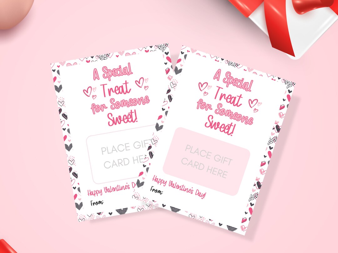 Printable Valentine's Day Gift Card Holder, Valentine Gift Card Holder ...