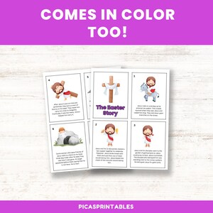 Easter Story Mini Book, Easter Story Cards, Sunday School Craft, the ...