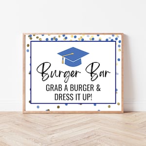Printable Burger Bar Sign, Printable Burger Table Sign, Hamburgers Sign ...