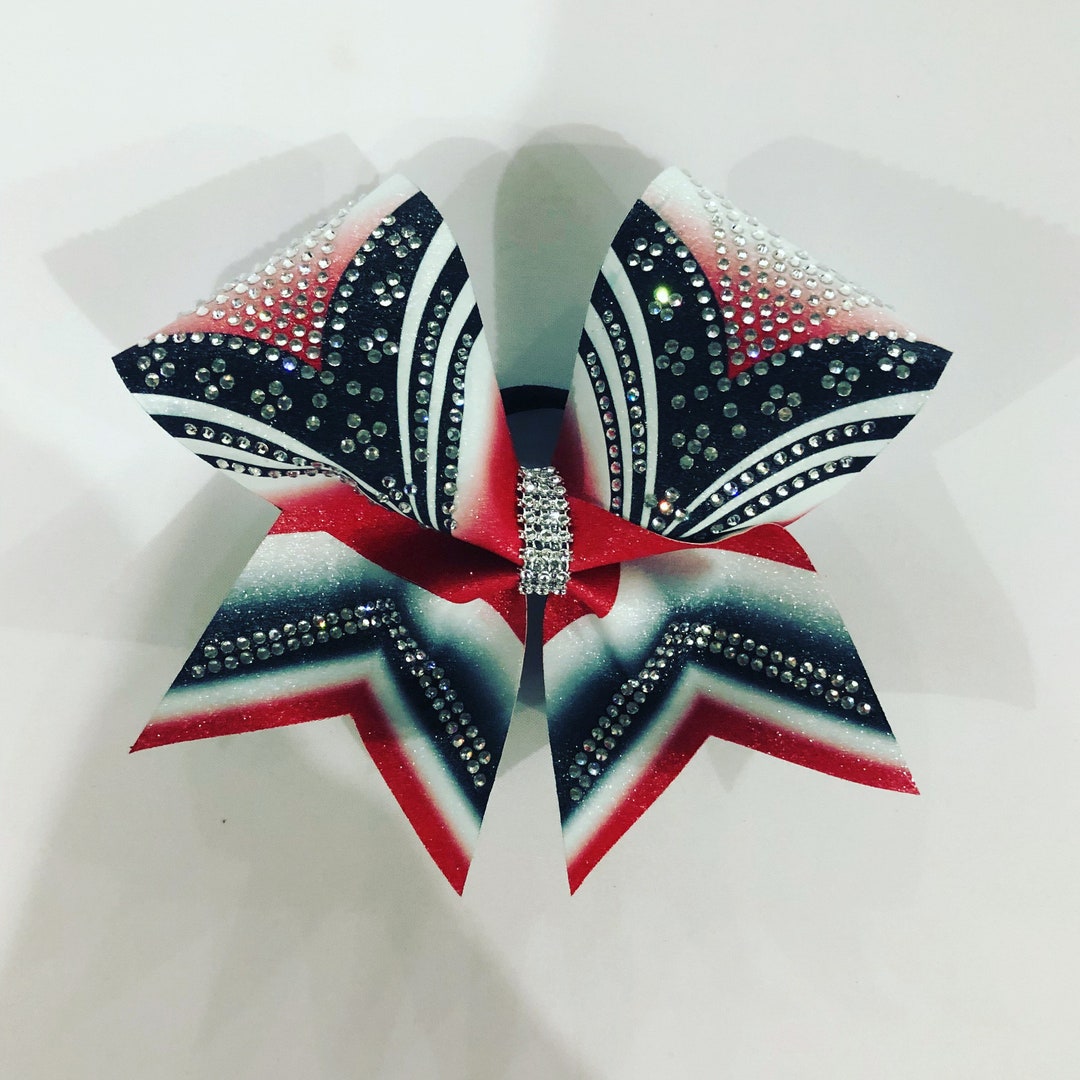Girl Power Sublimated Rhinestone Cheer Bow - Etsy