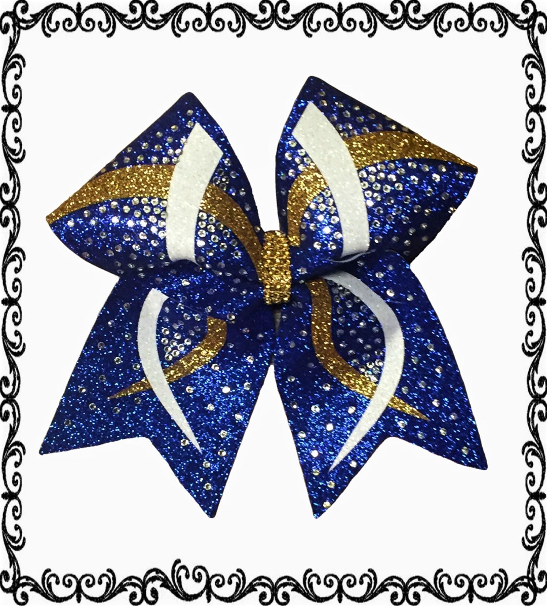 Infinity and Beyond Rhinestone Glitter Cheer Bow - Etsy
