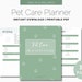 Pet Care Tracker Health Wellness Planner | Cat Health Pet Journal Log ...