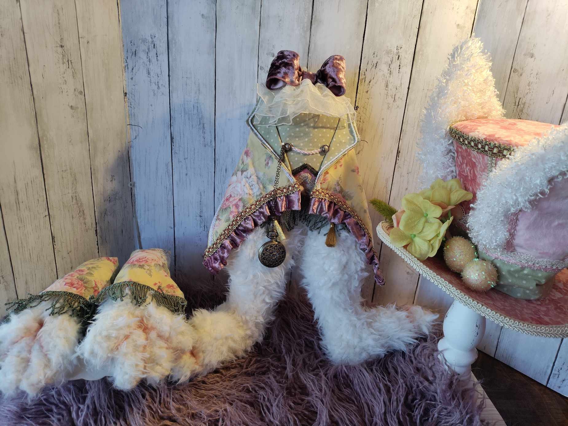 Easter Mad Hatter Rabbit Wreath Attachment, Easter Bunny Top Hat ...