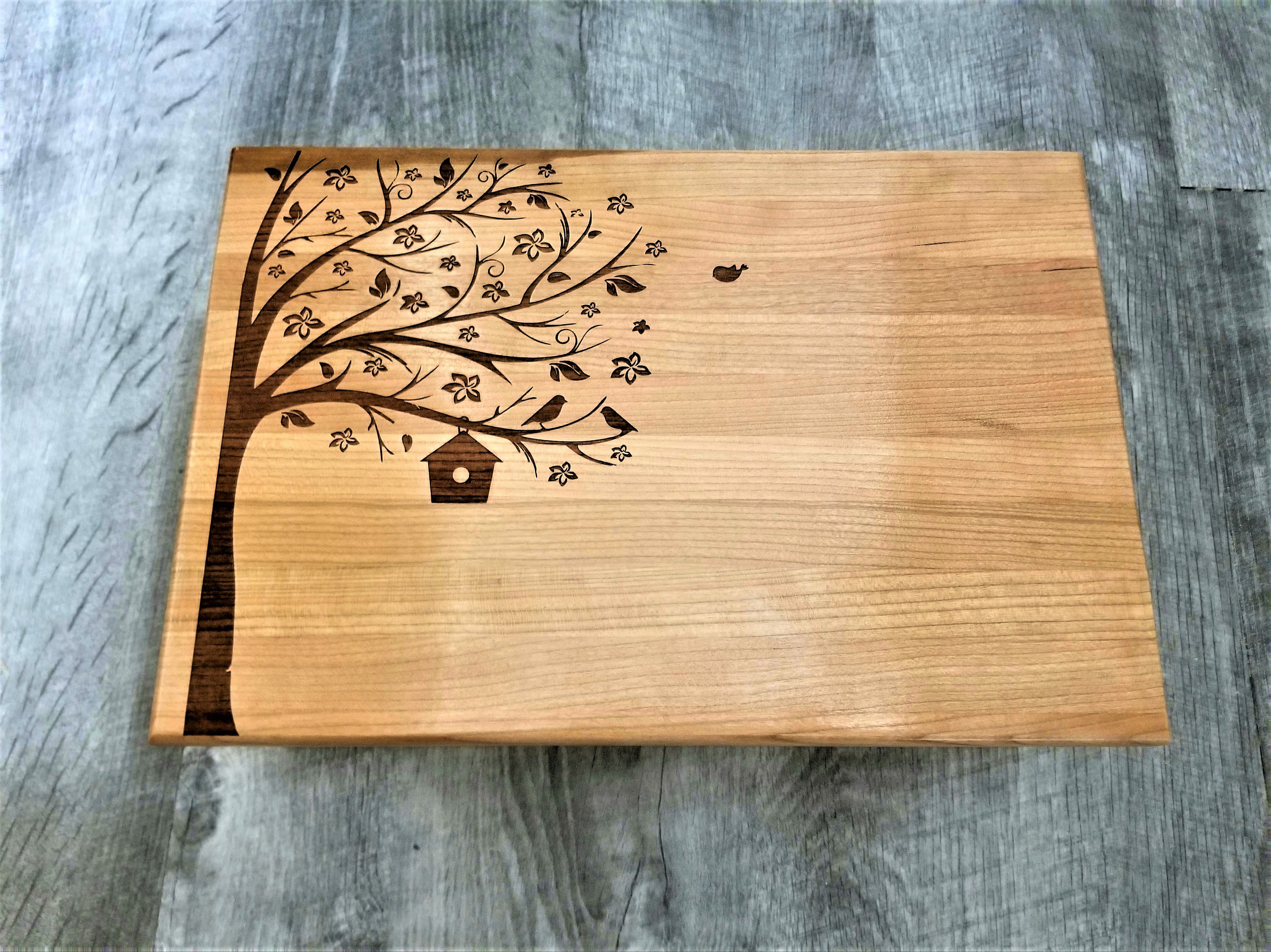 Personalized Tree Memory Box 12x8x4 Custom Hand Made Wood | Etsy