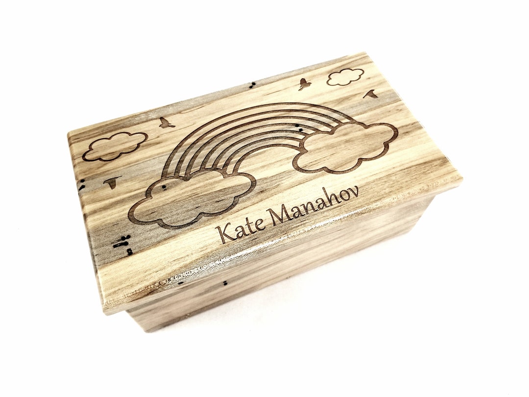 Personalized Rainbow Music Box Choose Your Song, Somewhere Over the ...
