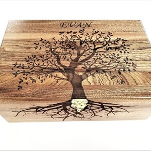 Personalized Tree of Life Memory Box 12x8x4, Custom Hand Made Wood ...