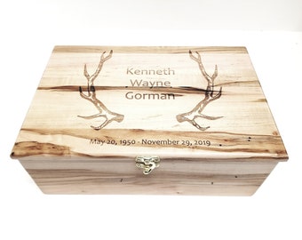 Personalized Tree Memory Box 12x8x4 Custom Hand Made Wood - Etsy