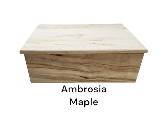 Unfinished Wood Box 12x8x4 Unfinished Memory Box Cherry Box Mahogany Box Maple Box Walnut Box Wood Craft Box Box for Craft Project Diy Etsy