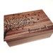Personalized Tree Memory Box 12x8x4, Custom Hand Made Wood Keepsake Box ...