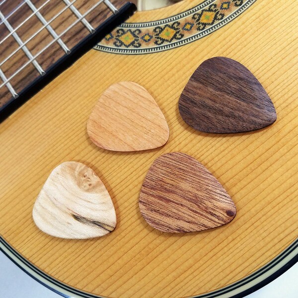 Wood Guitar Pick - Etsy