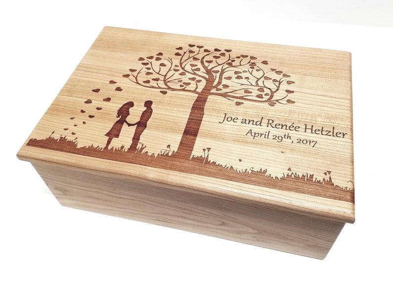 Personalized Couples Memory Box 12x8x4 Custom Hand Made Wood - Etsy