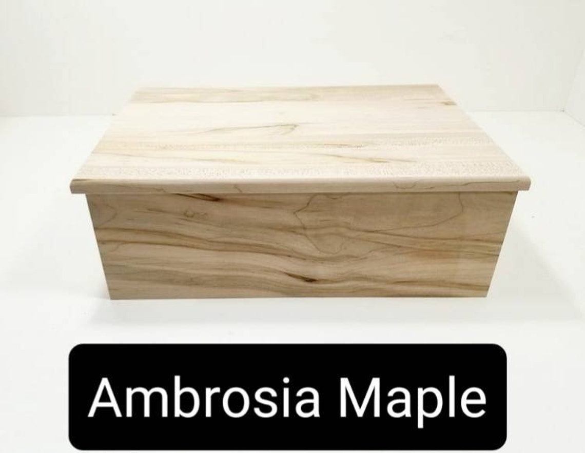 Unfinished Wood Box 12x8x4 Unfinished Memory Box Cherry Box - Etsy