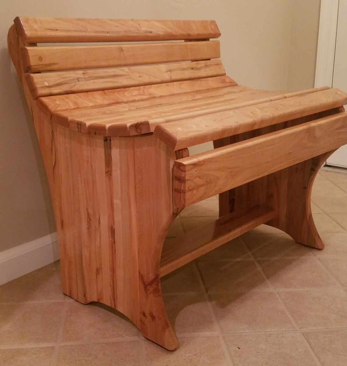 Hand Made Table Bench Ambrosia Maple Large Table Chair | Etsy