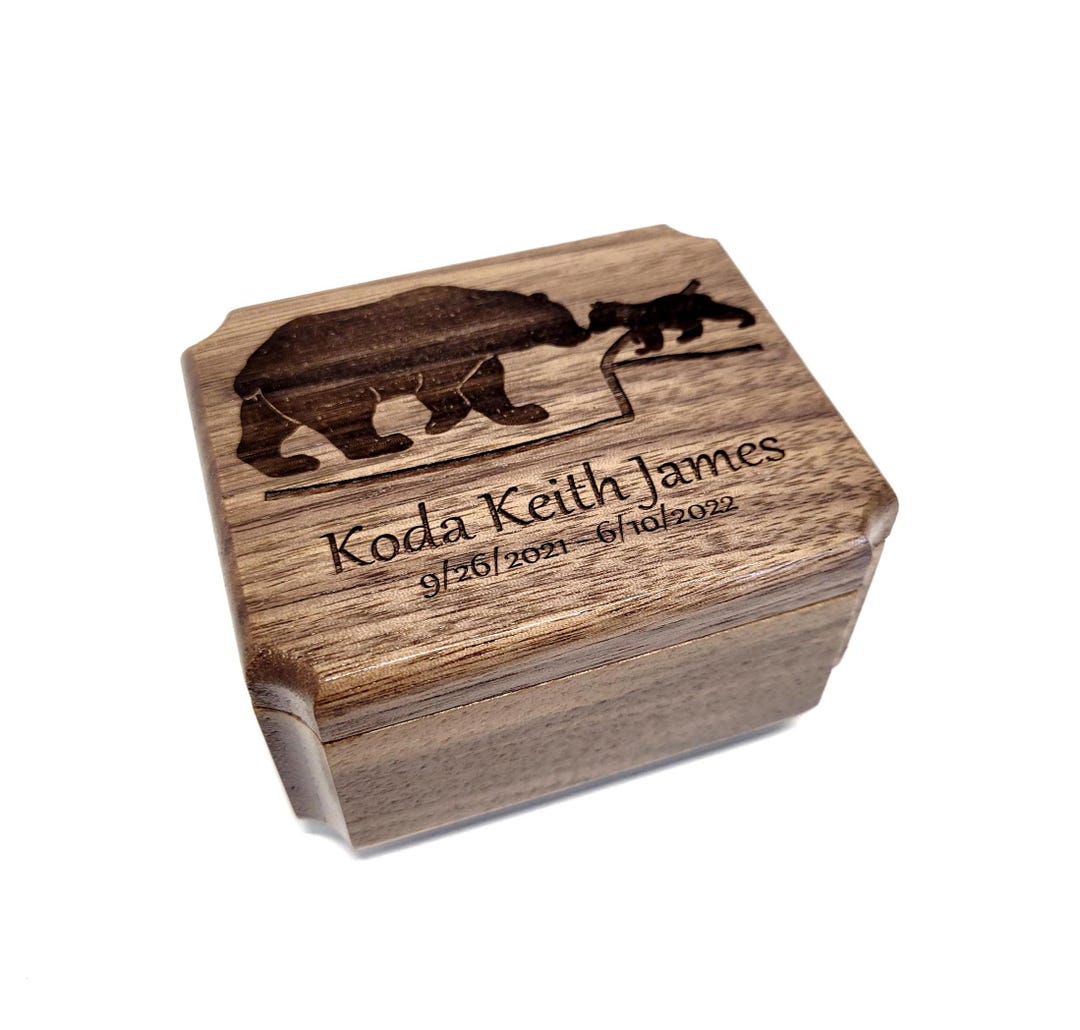 Bears Mini Urn Add Text, Custom Sharable Urn, Urns to Keep With You ...