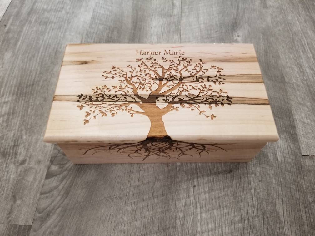 Personalized Tree of Life Memory Box Family Tree Keepsake - Etsy