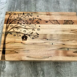 Personalized Tree Memory Box 12x8x4, Custom Hand Made Wood Keepsake Box ...