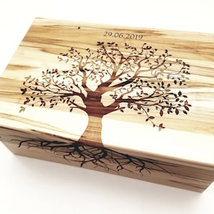Personalized Tree of Life Memory Box 12x8x4, Custom Hand Made Wood ...
