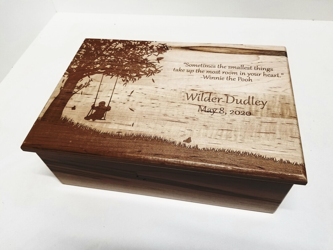 Personalized Son Memory Box 12x8x4, Custom Hand Made Wood Keepsake Box ...