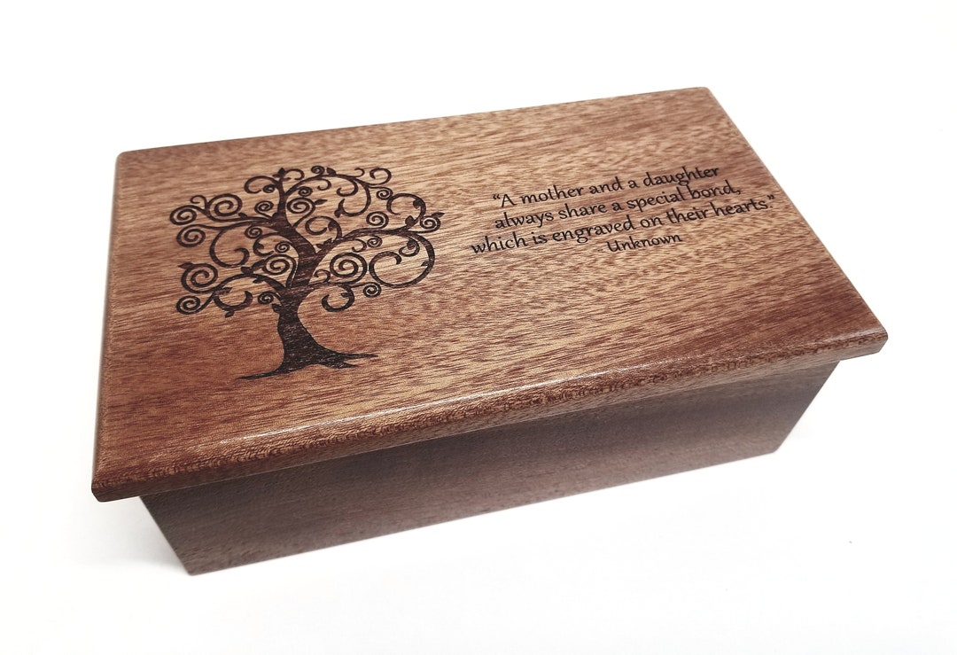 Personalized Tree Music Box Tree of Life Engraving Custom - Etsy
